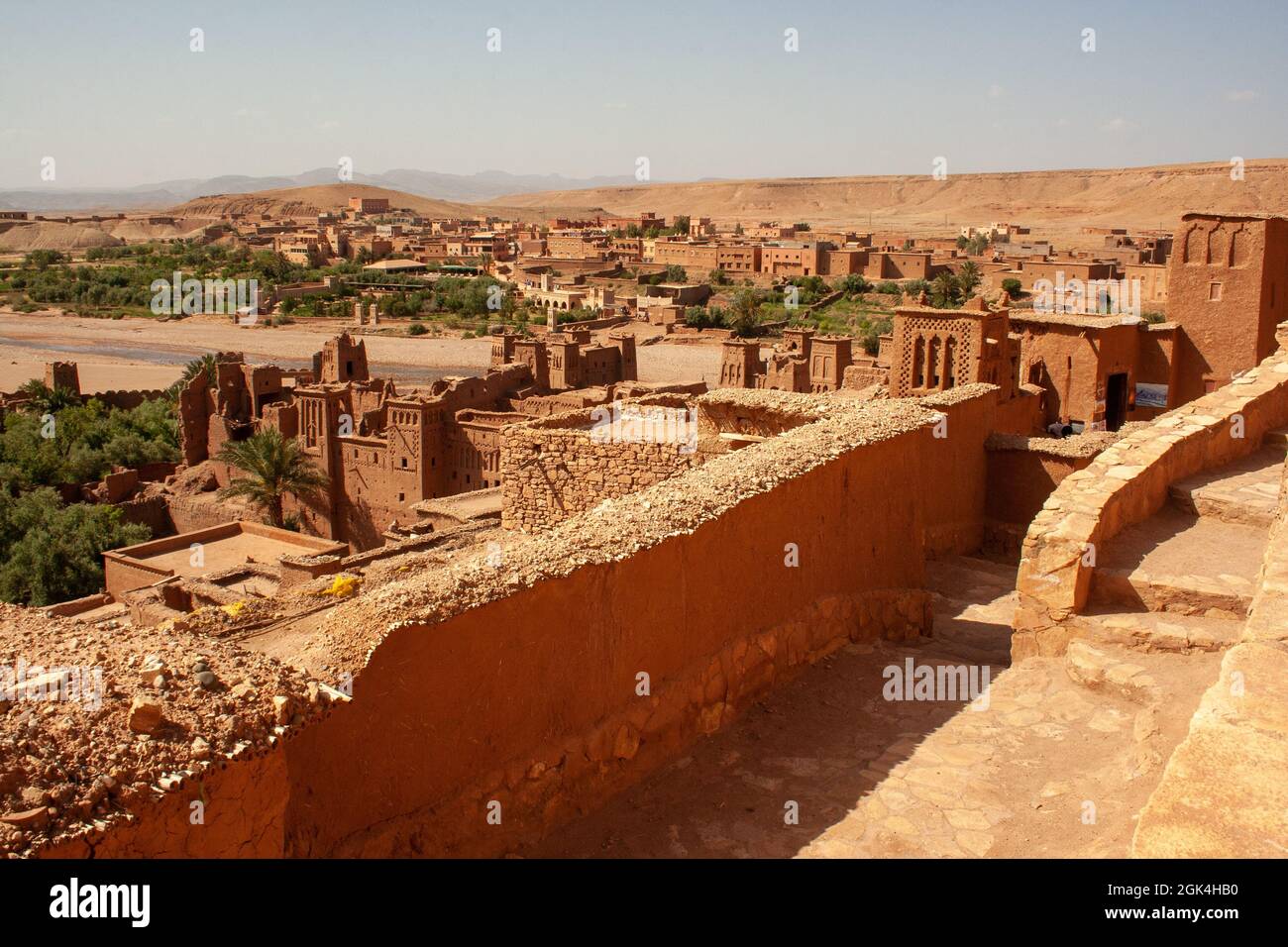 Village of Asni in the foothills of the Atlas mountains in Morocco ...