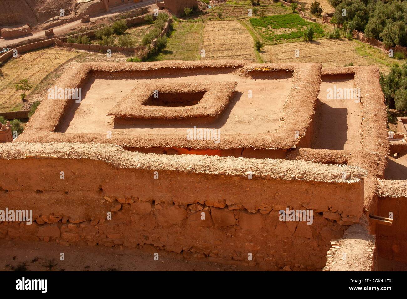 Village of Asni in the foothills of the Atlas mountains in Morocco ...