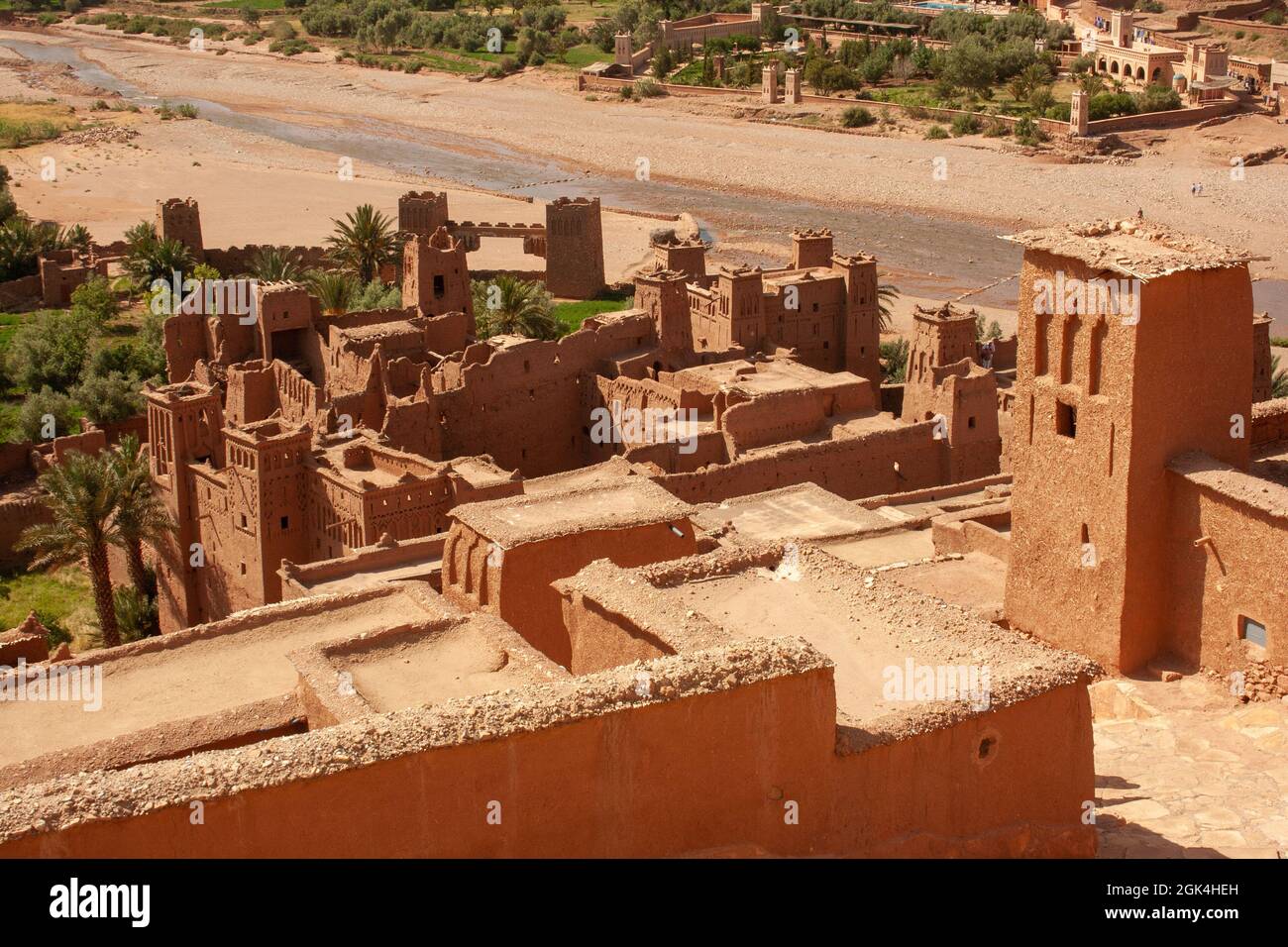 Village of Asni in the foothills of the Atlas mountains in Morocco ...
