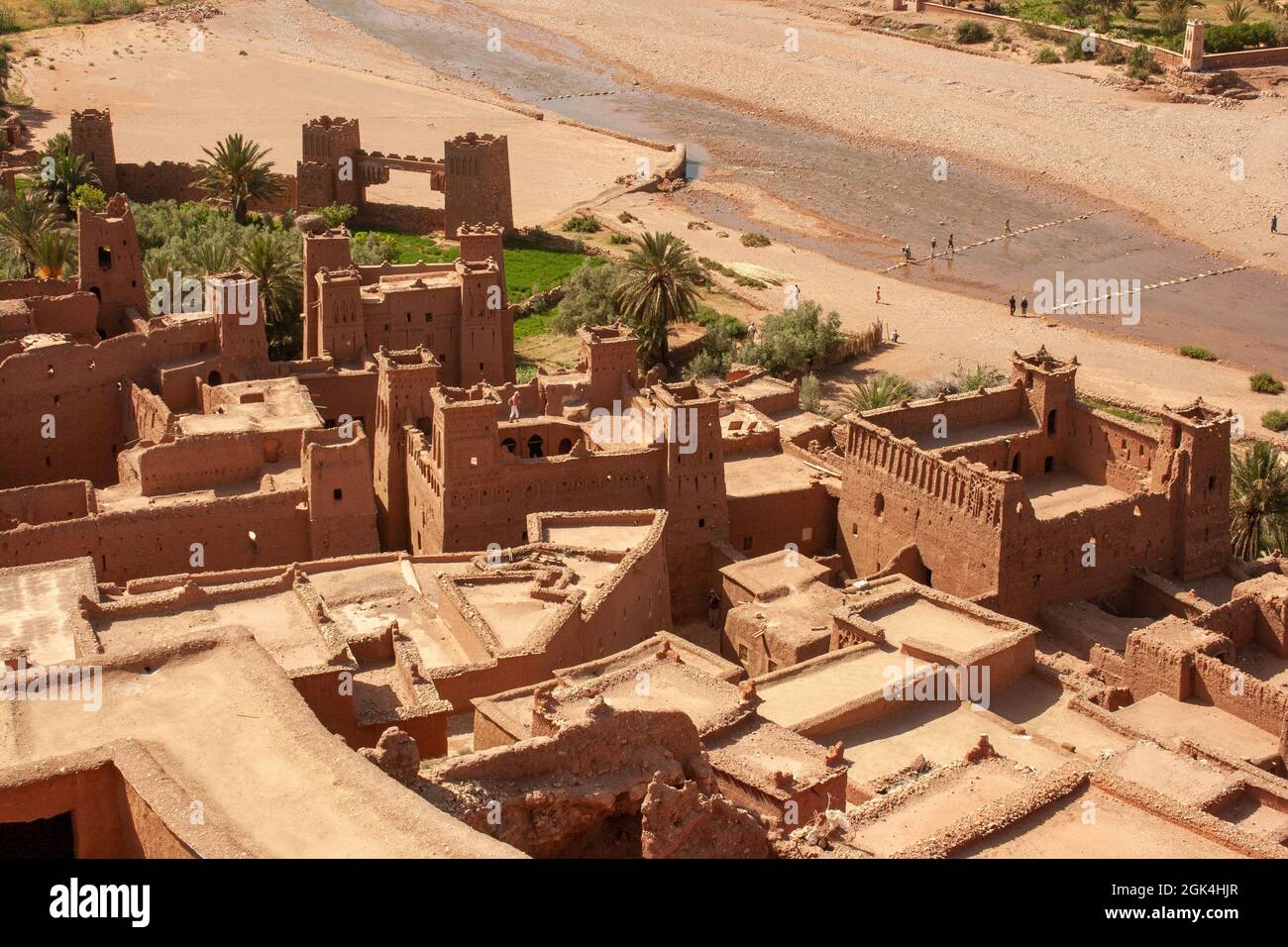 Village of Asni in the foothills of the Atlas mountains in Morocco ...