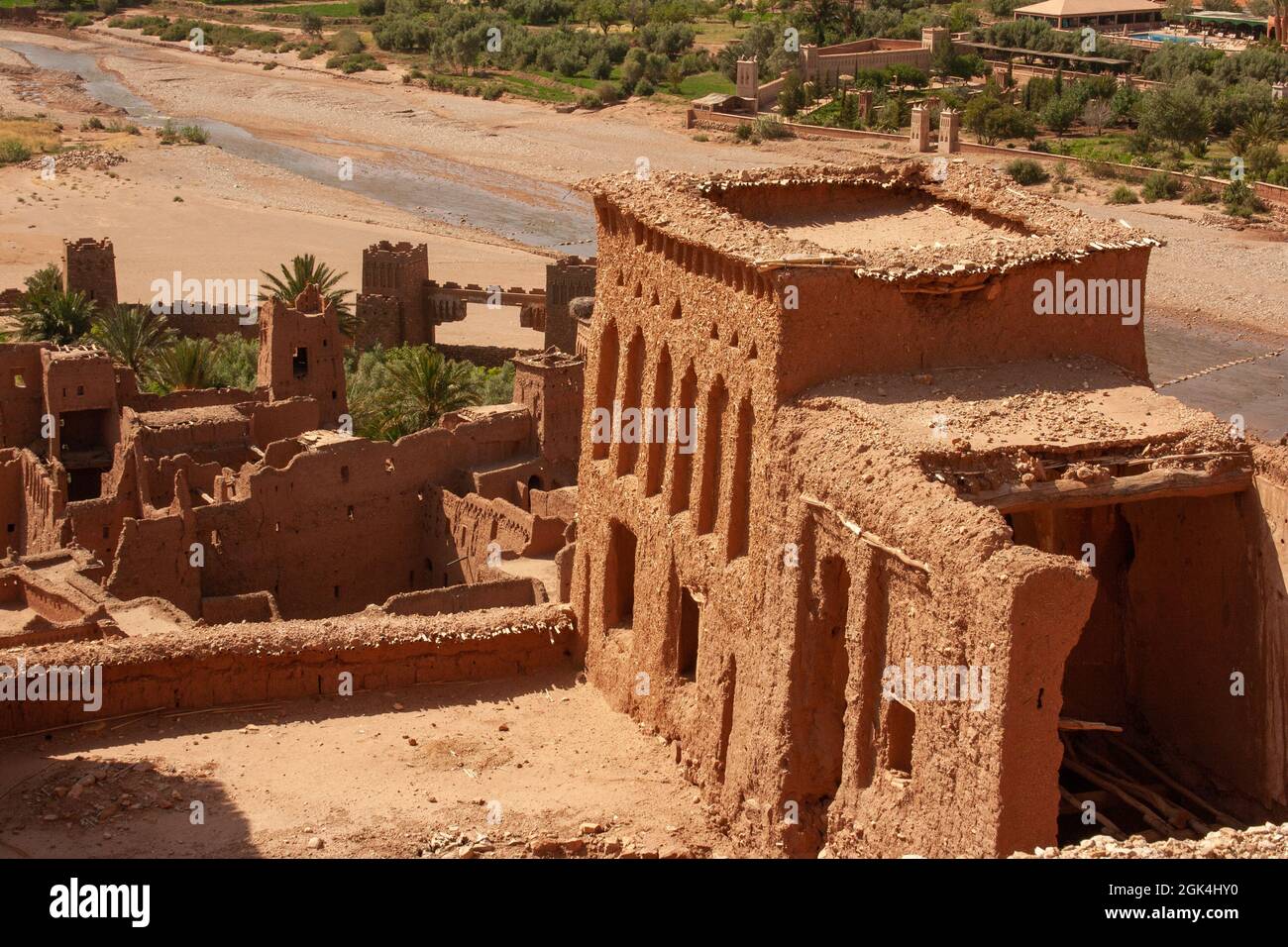 Village of Asni in the foothills of the Atlas mountains in Morocco ...