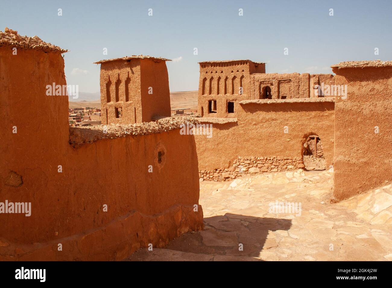 Village of Asni in the foothills of the Atlas mountains in Morocco ...