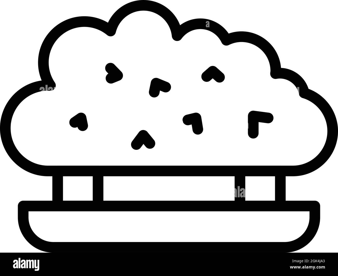 Tree trimming icon outline vector. Plant trim. Arborist garden Stock ...