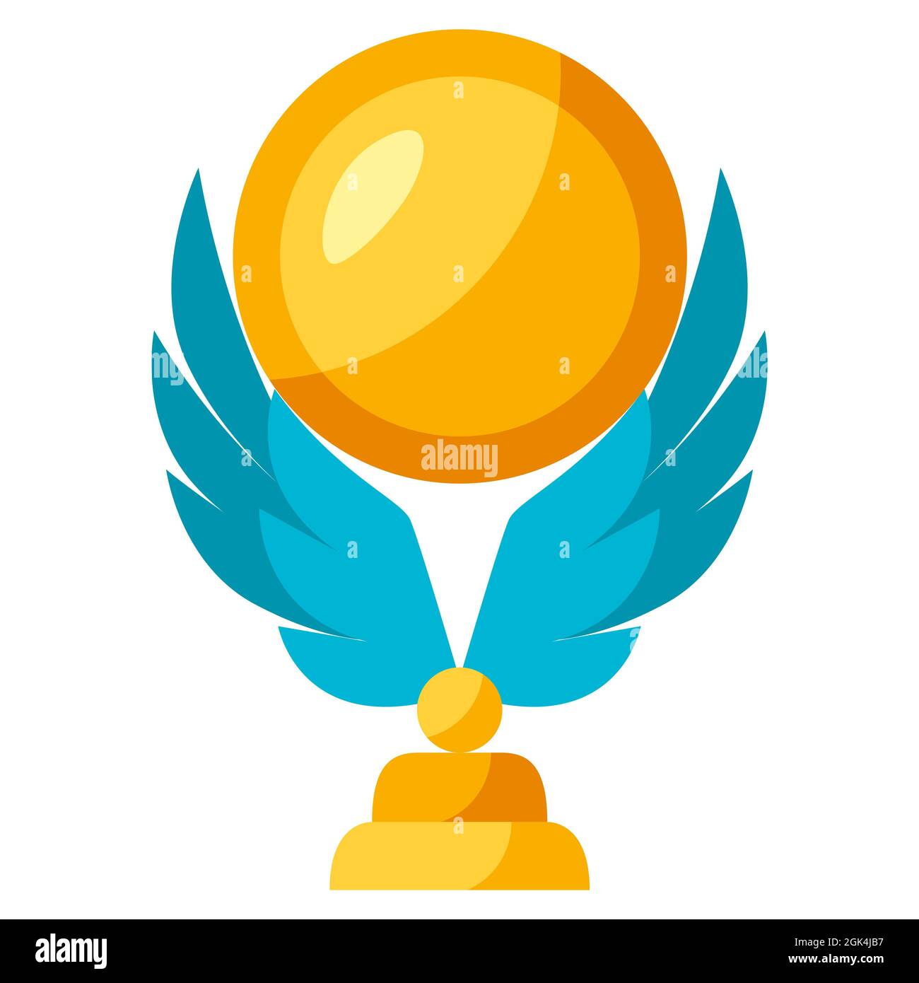 Illustration of gold prize. Award for sports or corporate competitions ...