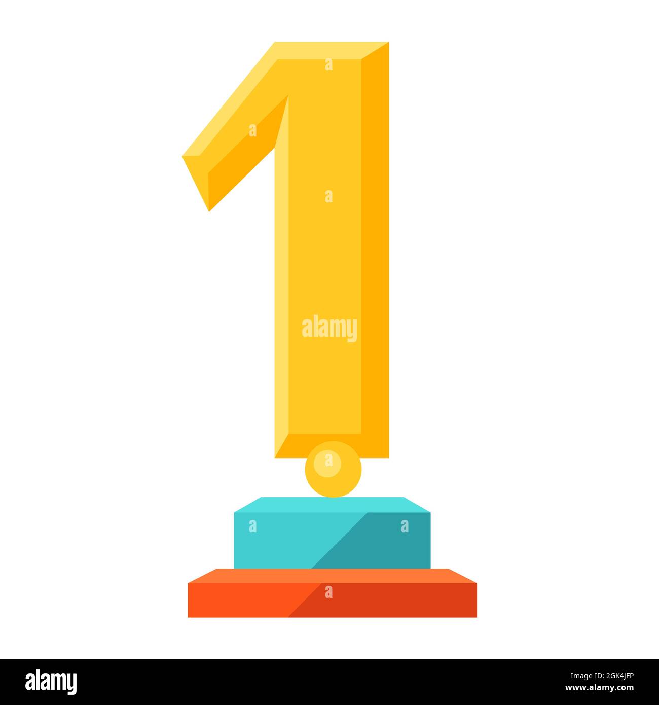 Illustration of prize first place. Award for sports or corporate ...