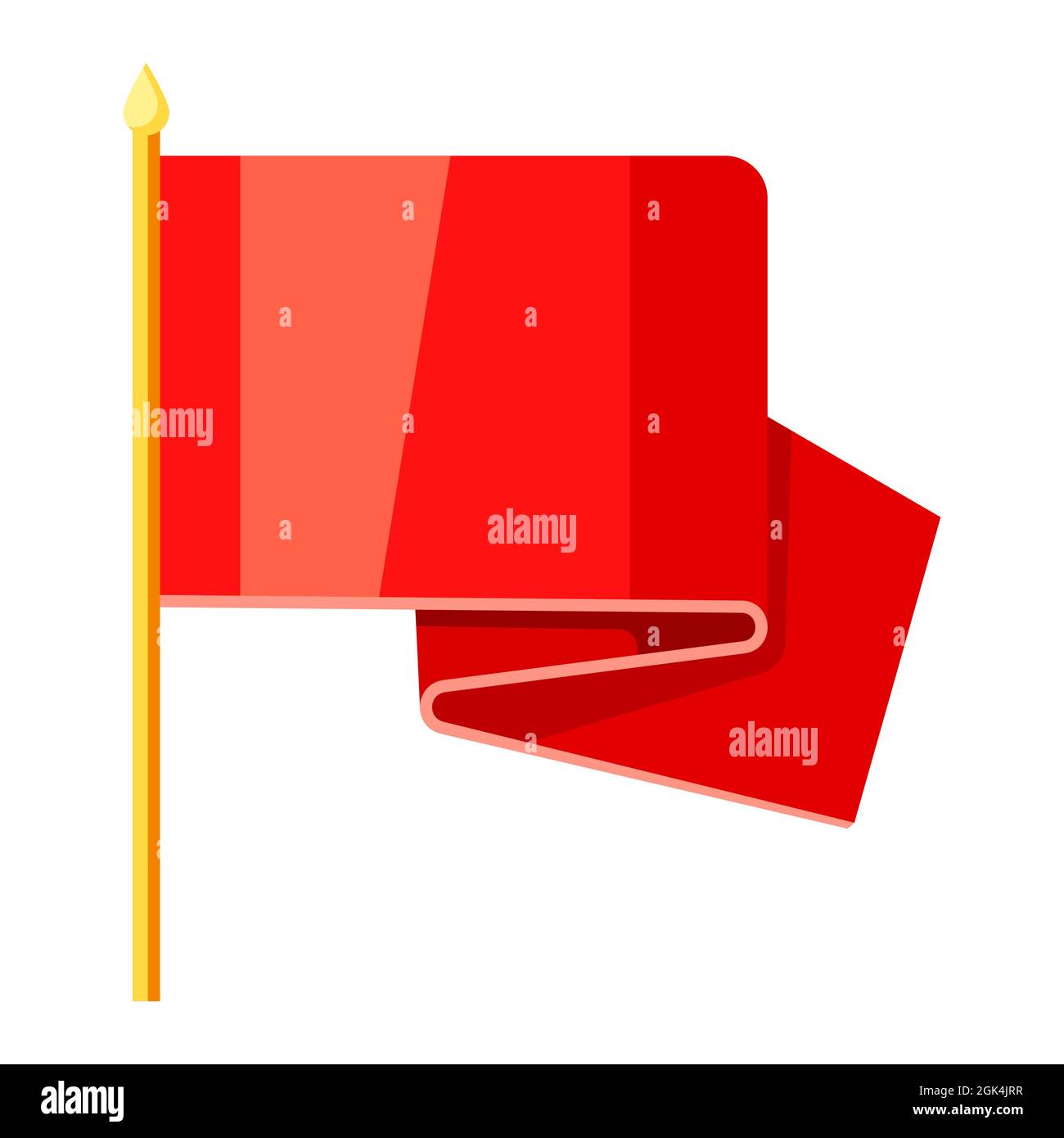 Illustration of flag. Award for sports or corporate competitions Stock ...