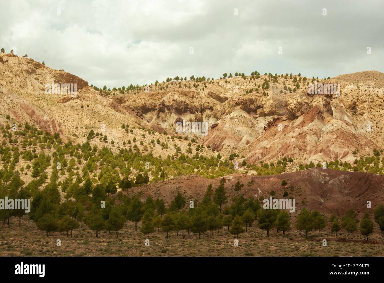 Village of Asni in the foothills of the Atlas mountains in Morocco ...