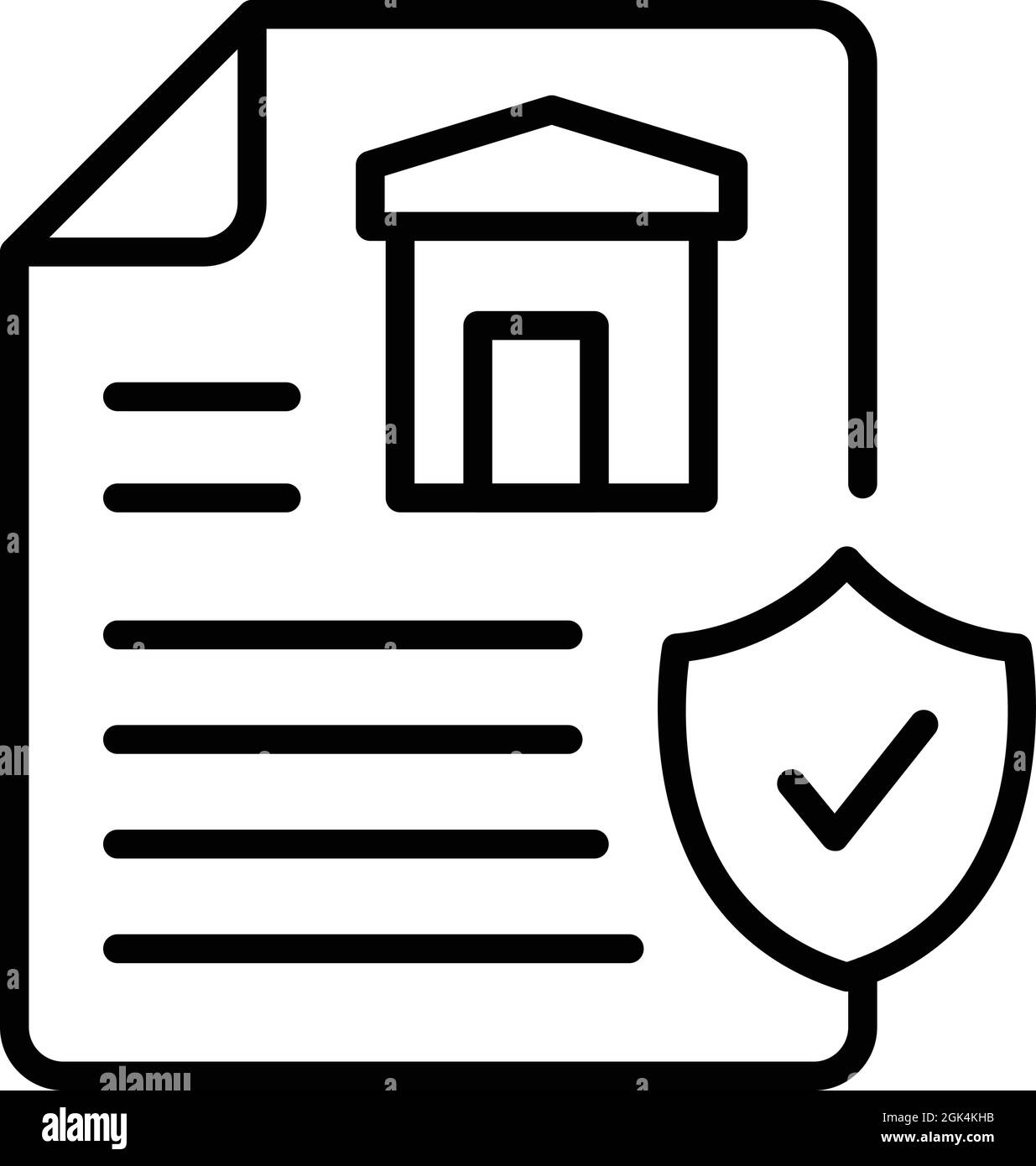 Privacy document icon outline vector. Confidential data. Secure file ...