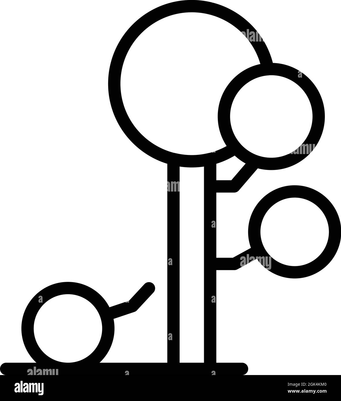 Tree removal icon outline vector. Arborist wood. Log lumber Stock ...