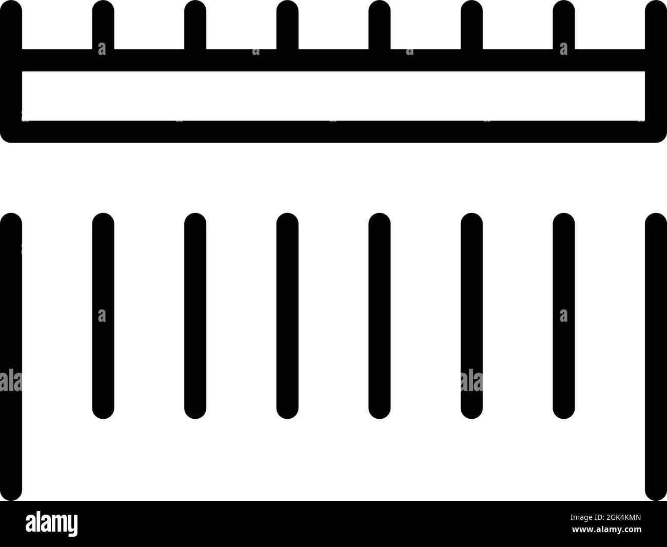 Barcode Scanning Icon Outline Vector Scan Code Qr Scanner Stock
