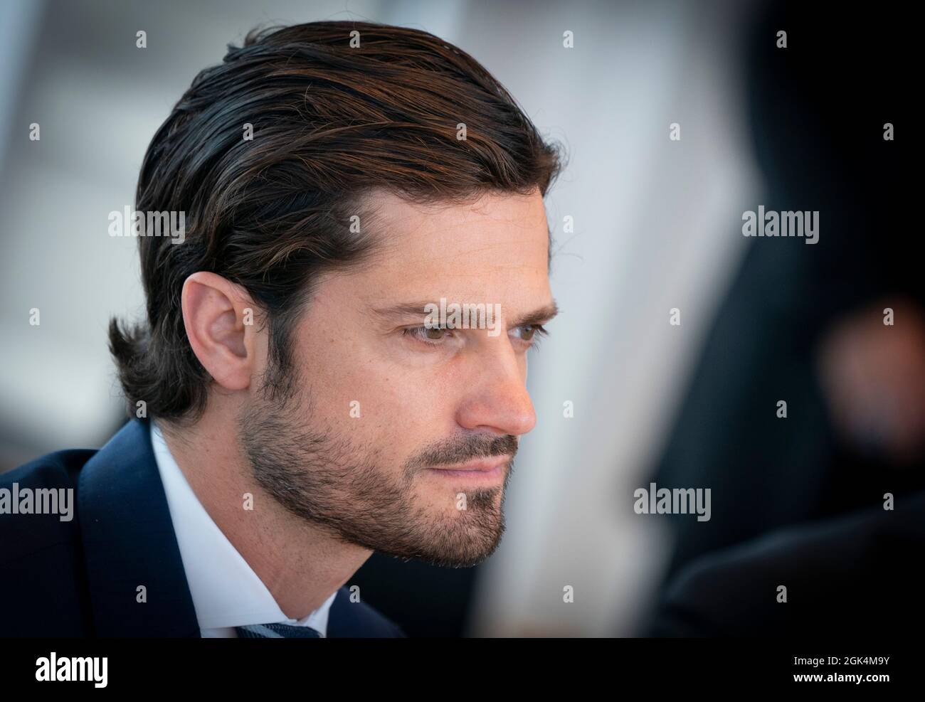 Sweden's Prince Carl Philip at the county's administrative office in ...