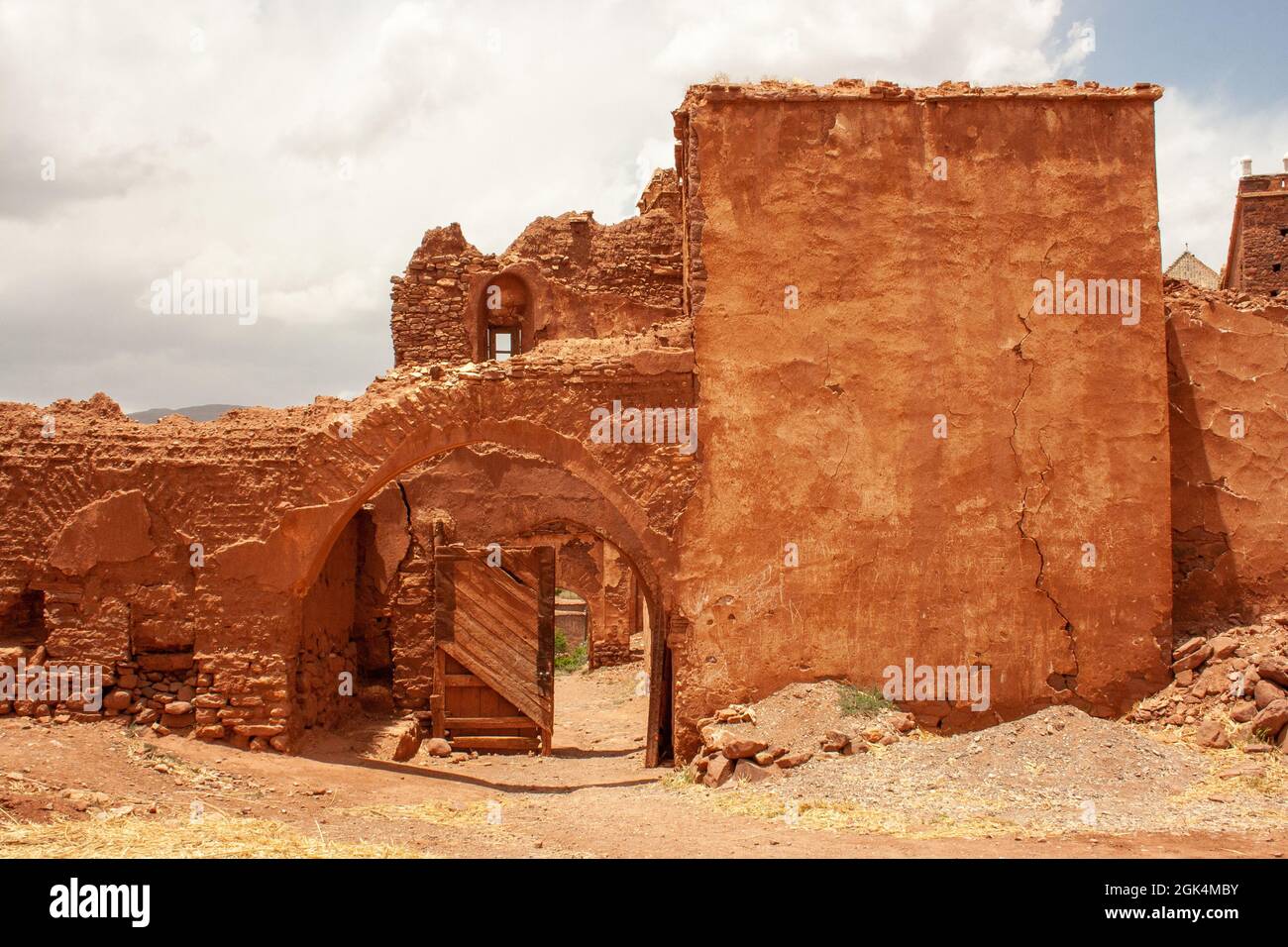 Village of Asni in the foothills of the Atlas mountains in Morocco ...