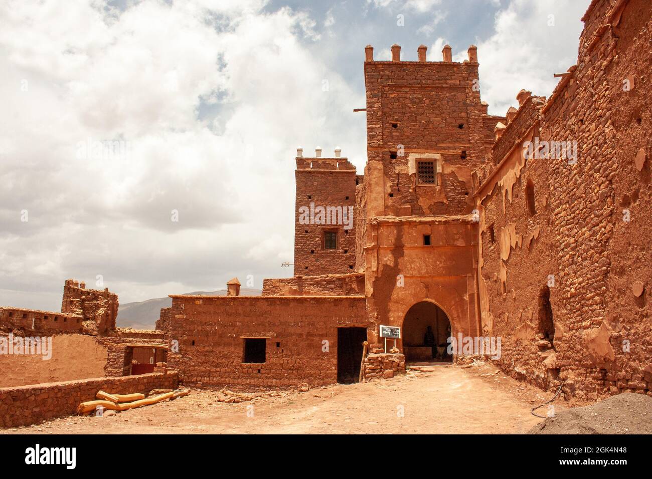 Village of Asni in the foothills of the Atlas mountains in Morocco ...