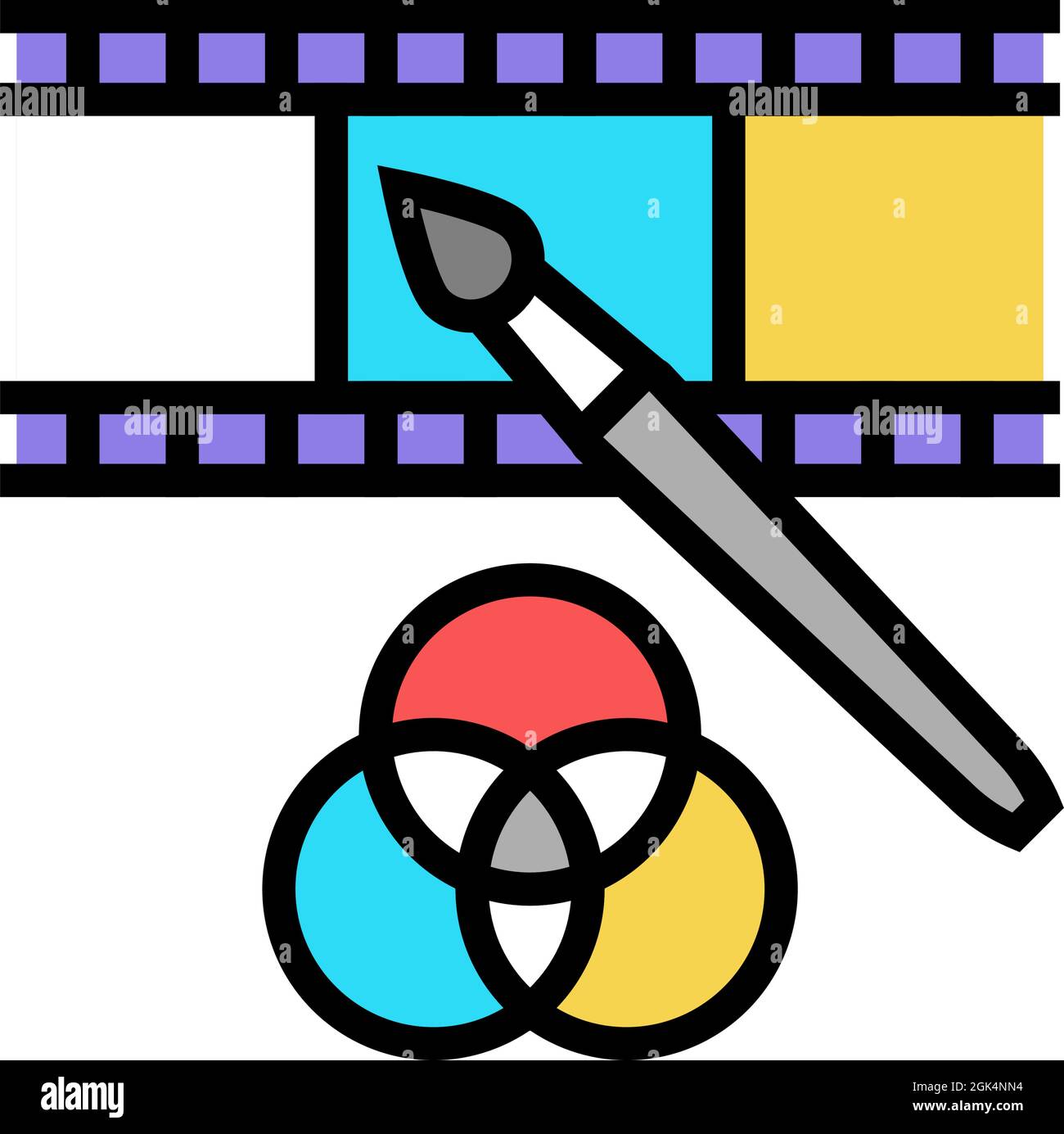 video editor color icon vector illustration Stock Vector Image & Art ...