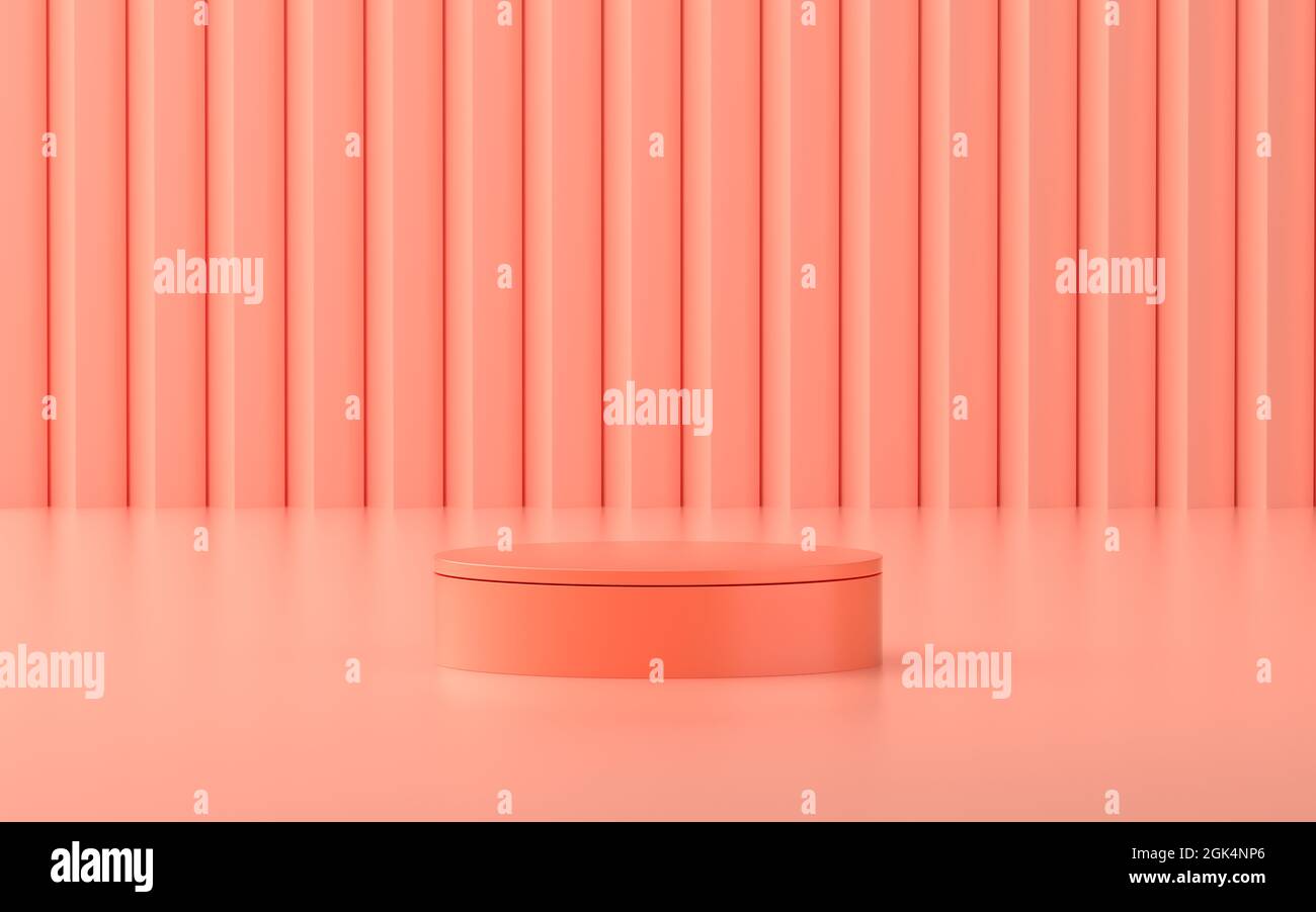 Product stage with pink scene for product promo or showcase Stock Photo ...