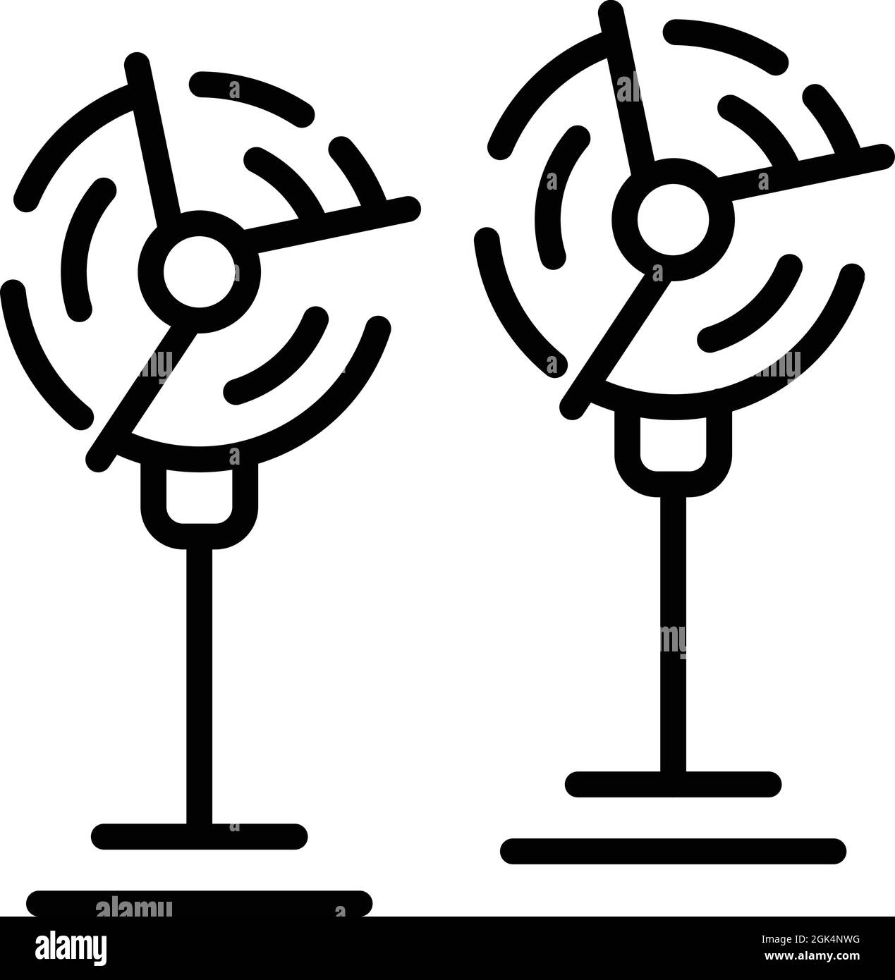 Wind energy icon outline vector. Sun power. Nature water Stock Vector ...