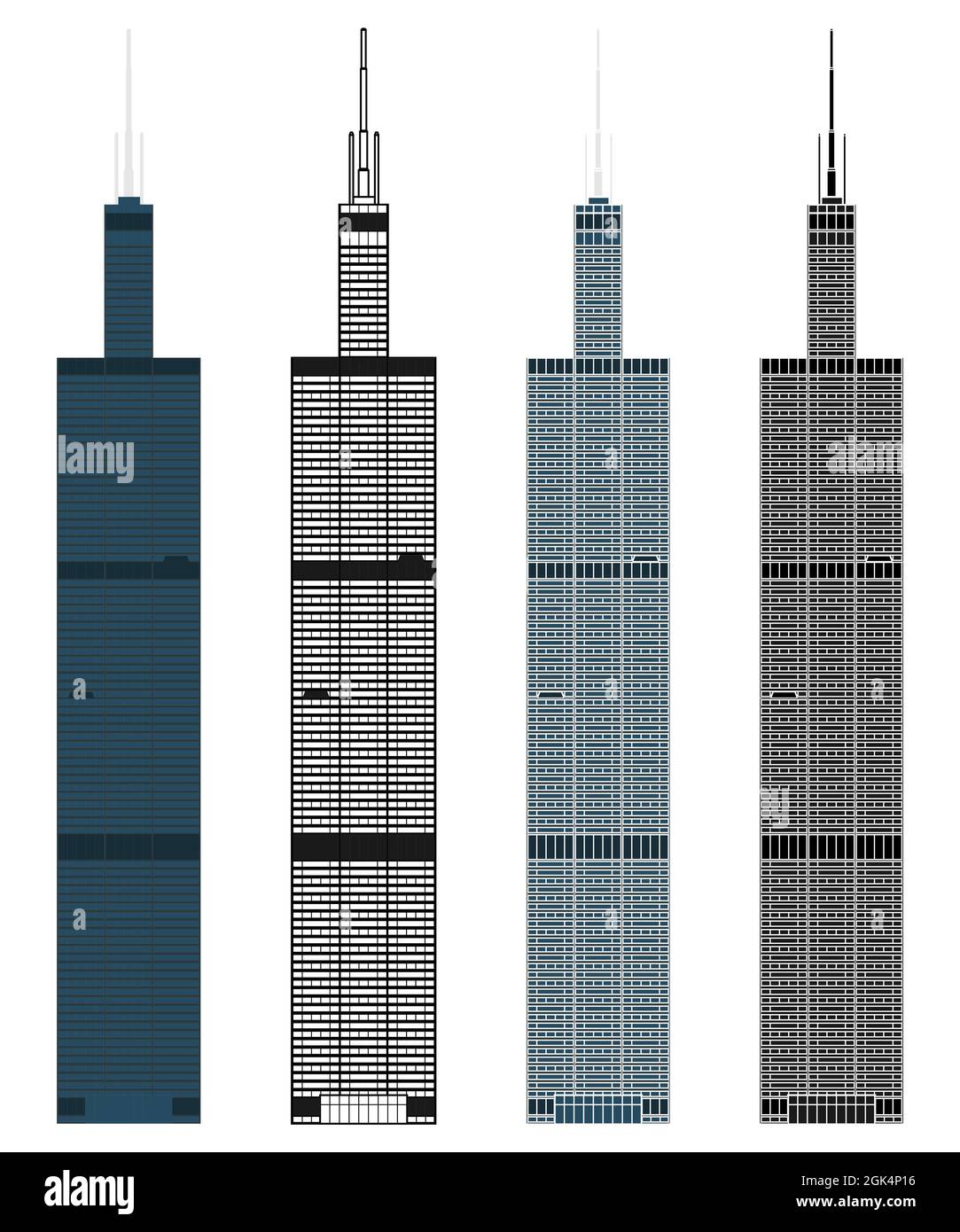 Beautiful chicago architecture Cut Out Stock Images & Pictures - Alamy