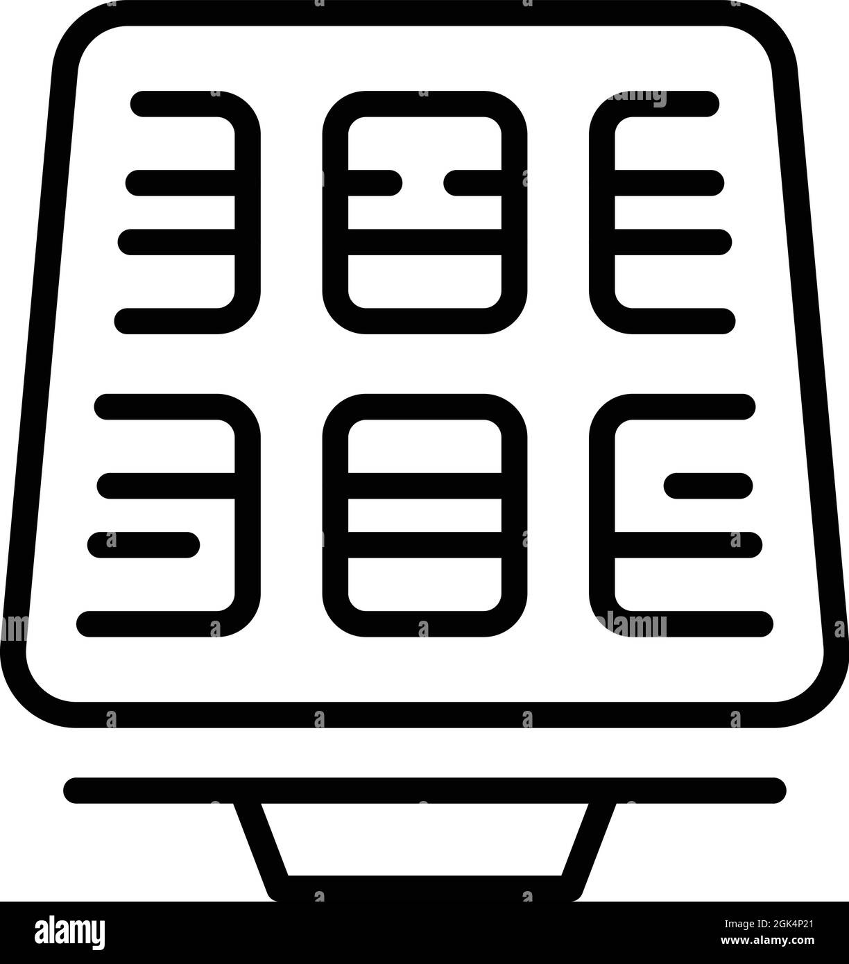 Solar panel equipment icon outline vector. Sun energy. Sunlight power ...