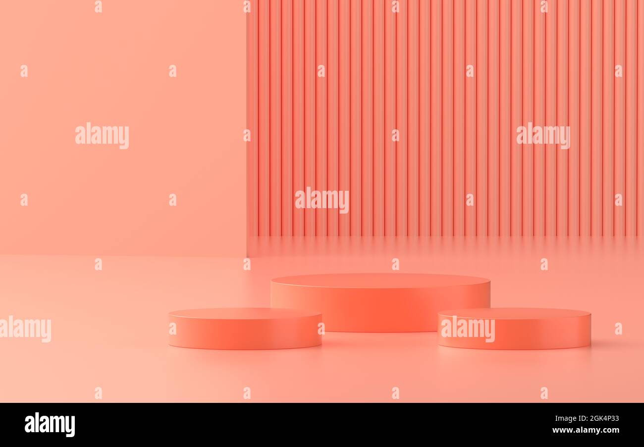 Product stage with pink scene for product promo or showcase Stock Photo ...