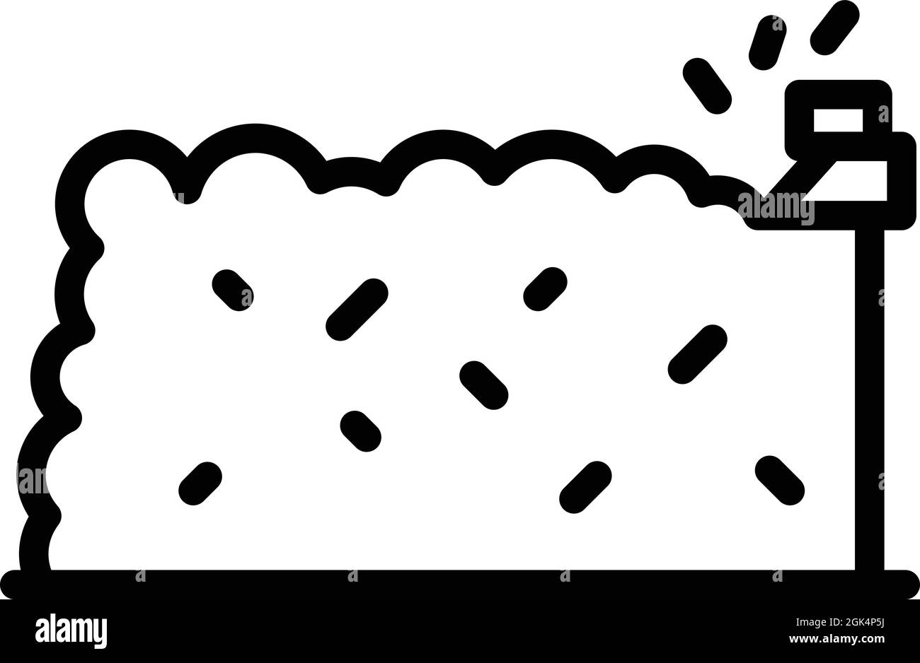 Pruning hedge icon outline vector. Garden tree. Plant shears Stock ...