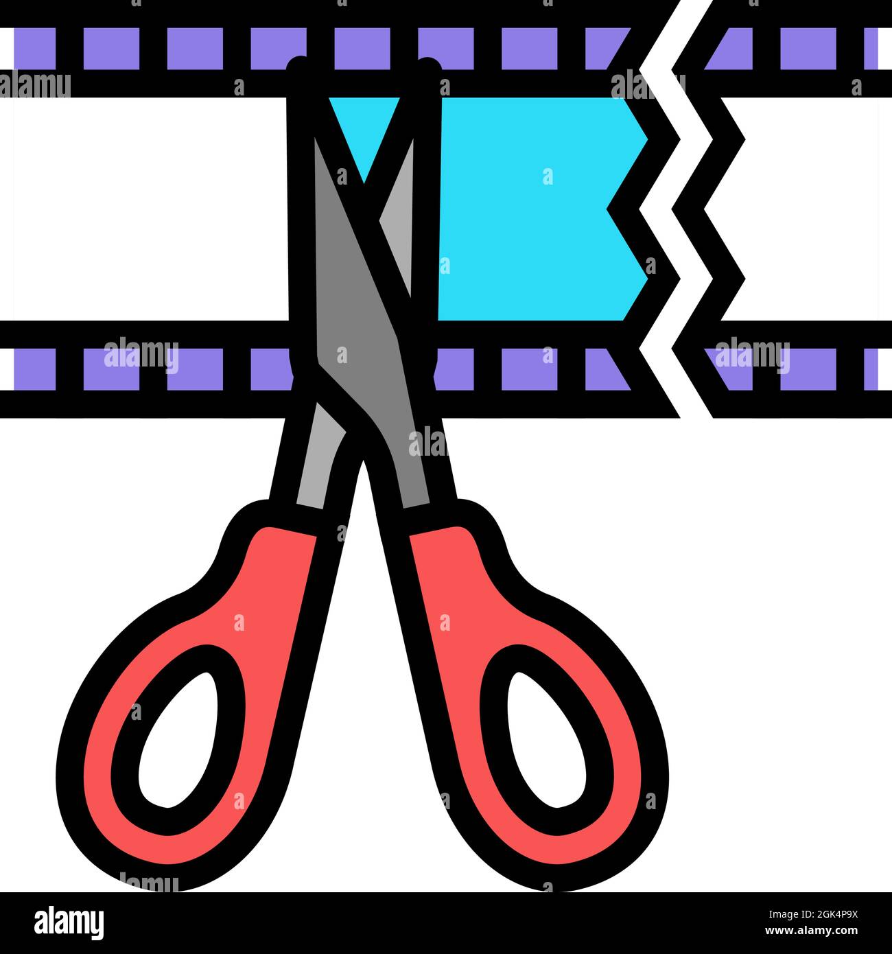 cropping video color icon vector illustration Stock Vector Image & Art ...