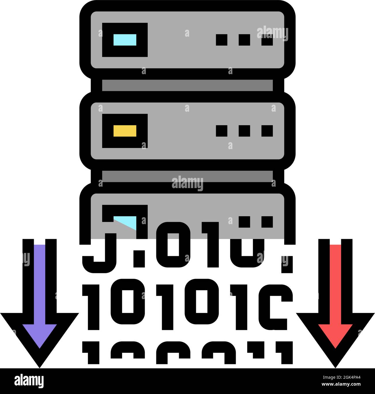 data security color icon vector illustration Stock Vector Image & Art ...