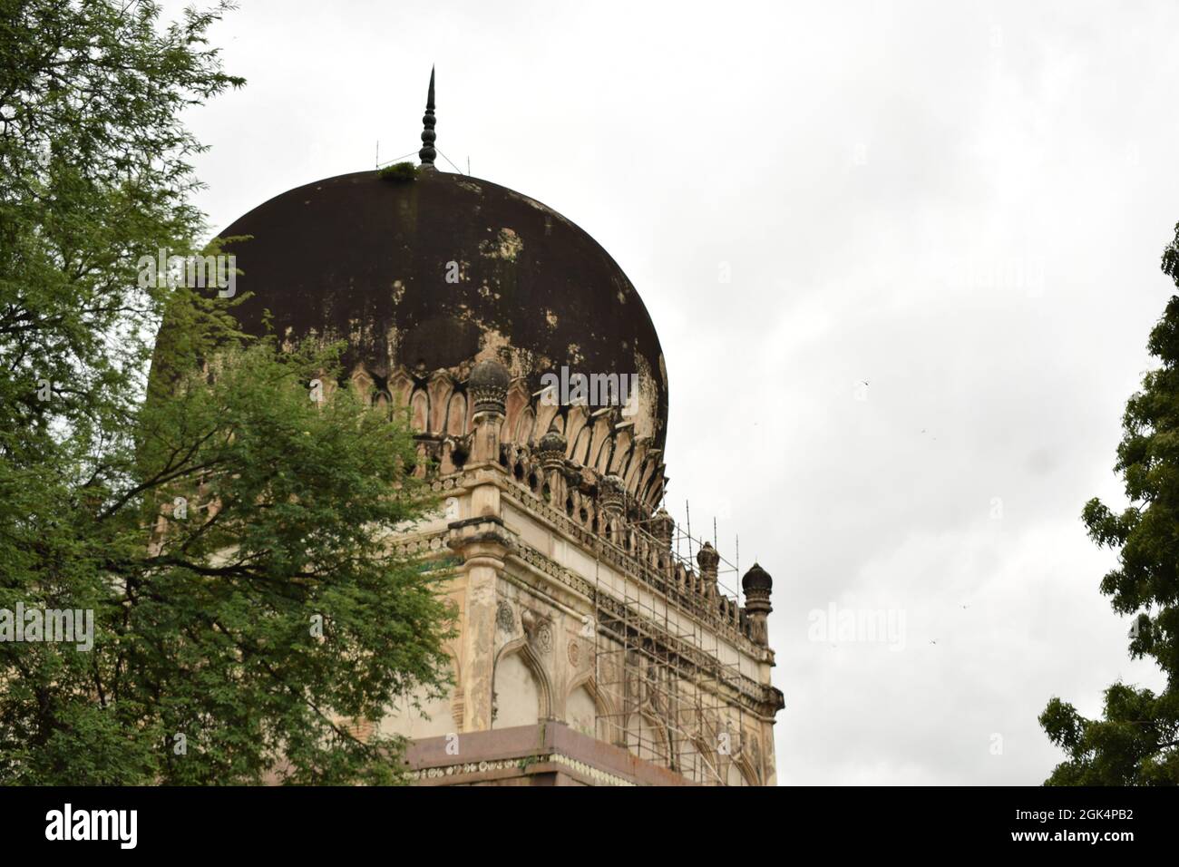 Antique Islamic Architectural Art Pointed Arches Seven Tombs Dome and ...