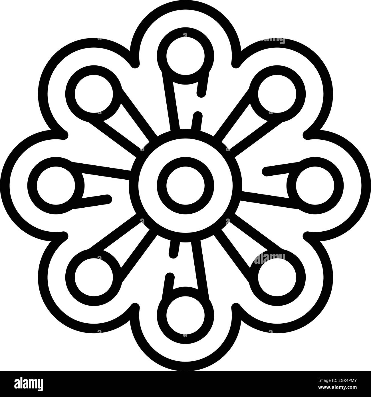 Fidget game icon outline vector. Pop toy. Sensory popit Stock Vector ...