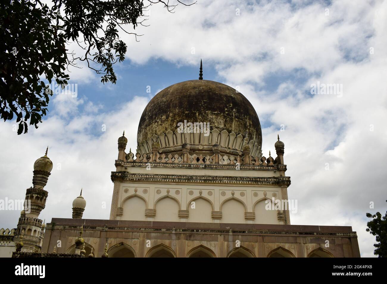 Antique Islamic Architectural Art Pointed Arches Seven Tombs Dome and ...