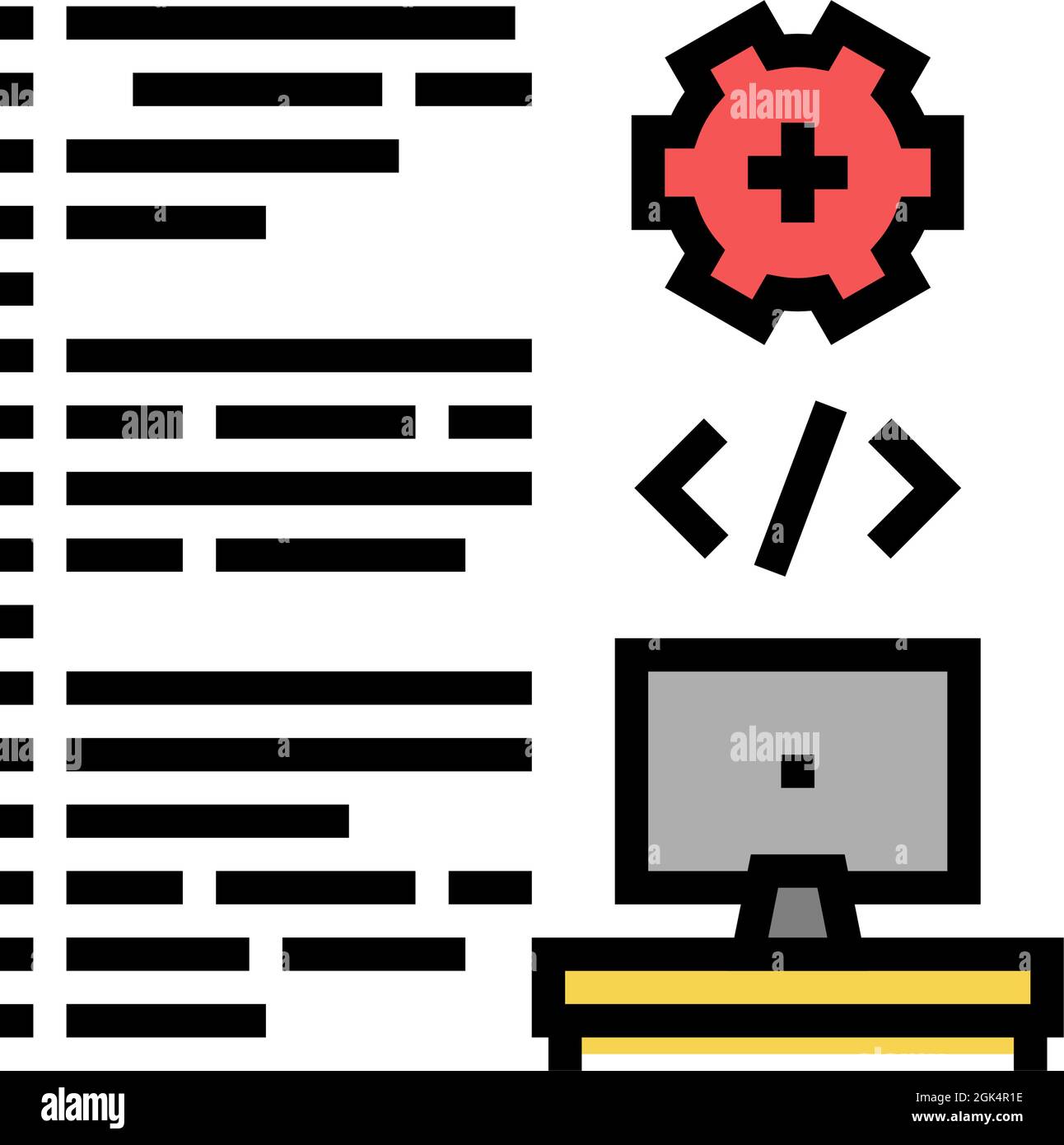 software developing color icon vector illustration Stock Vector Image ...