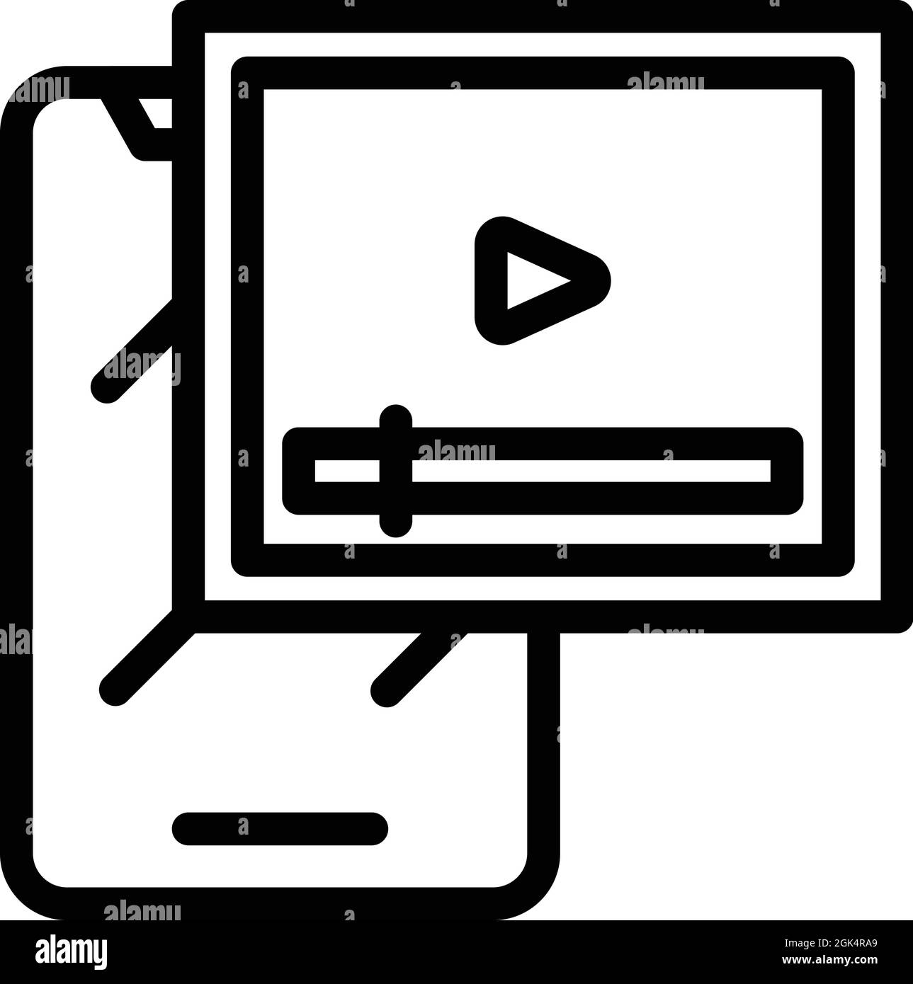 Free course lesson icon outline vector. Online education. Live seminar ...