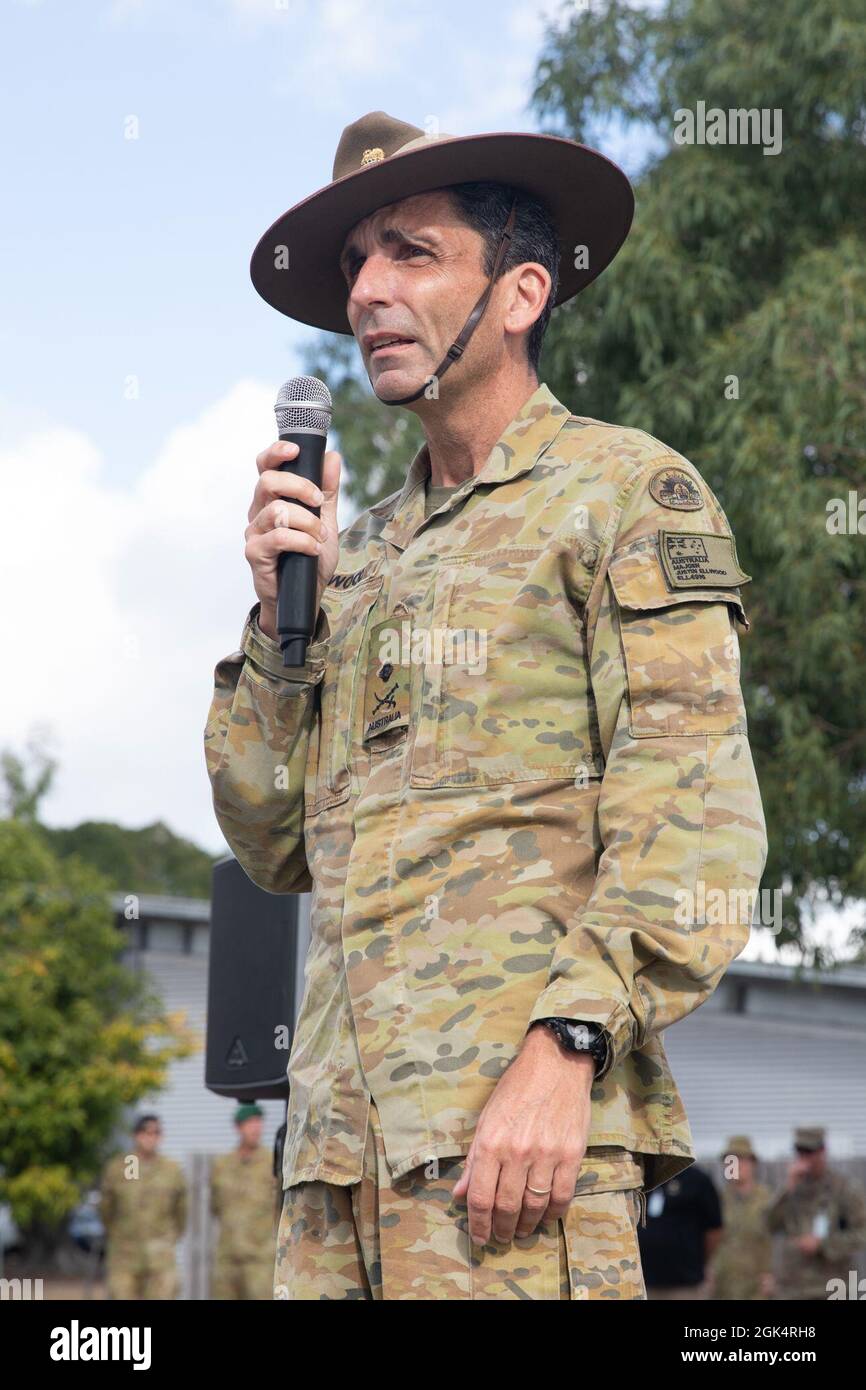 Australian Army Maj. Gen. Jake Ellwood, the Commander of Joint Task ...