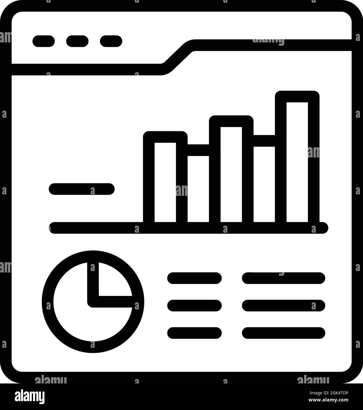 Customer analytics icon outline vector. Market data. Client analysis ...