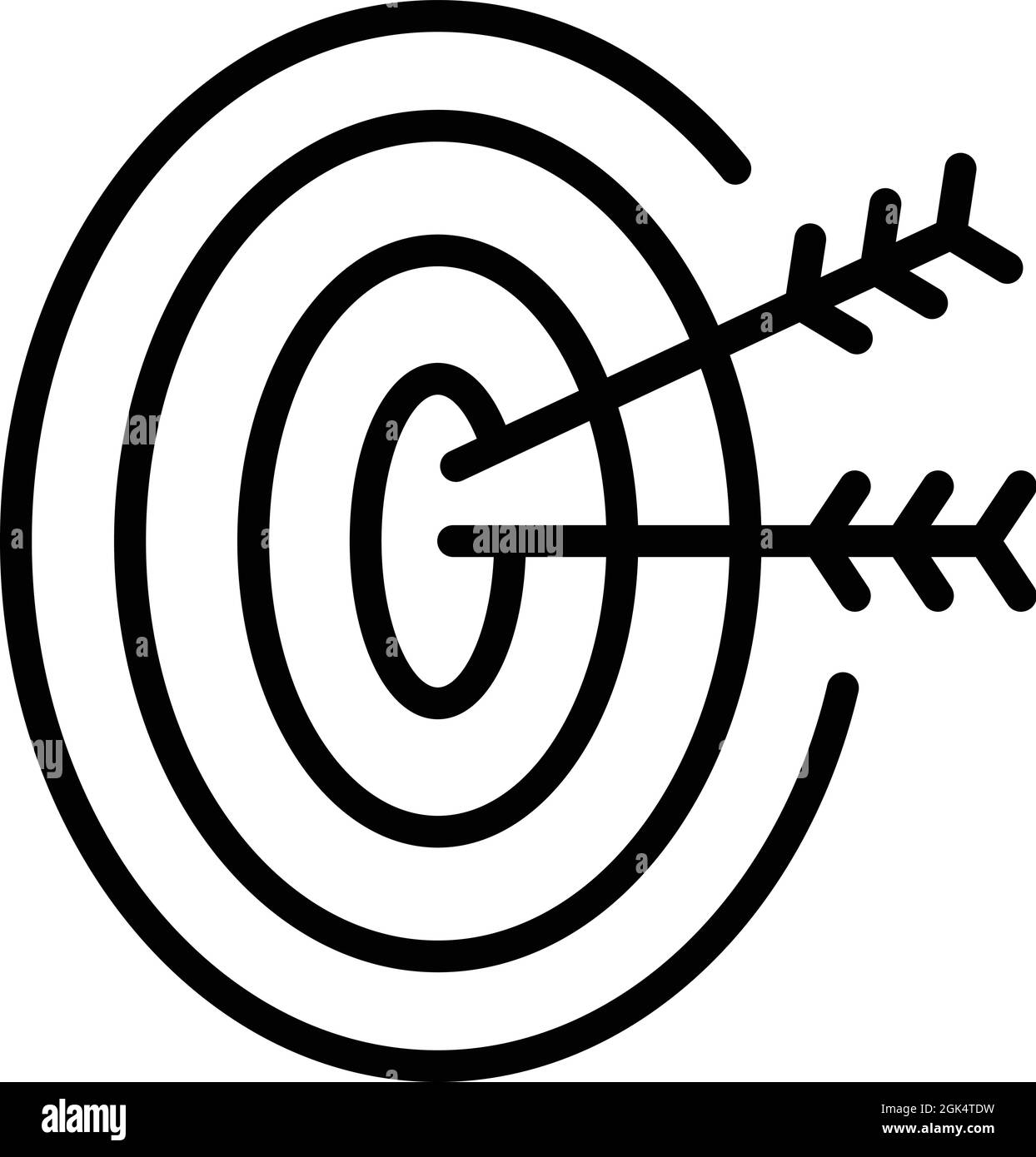 Market target icon outline vector. Customer campaign. Audience goal ... Market target icon outline vector. Customer campaign. Audience goal ...