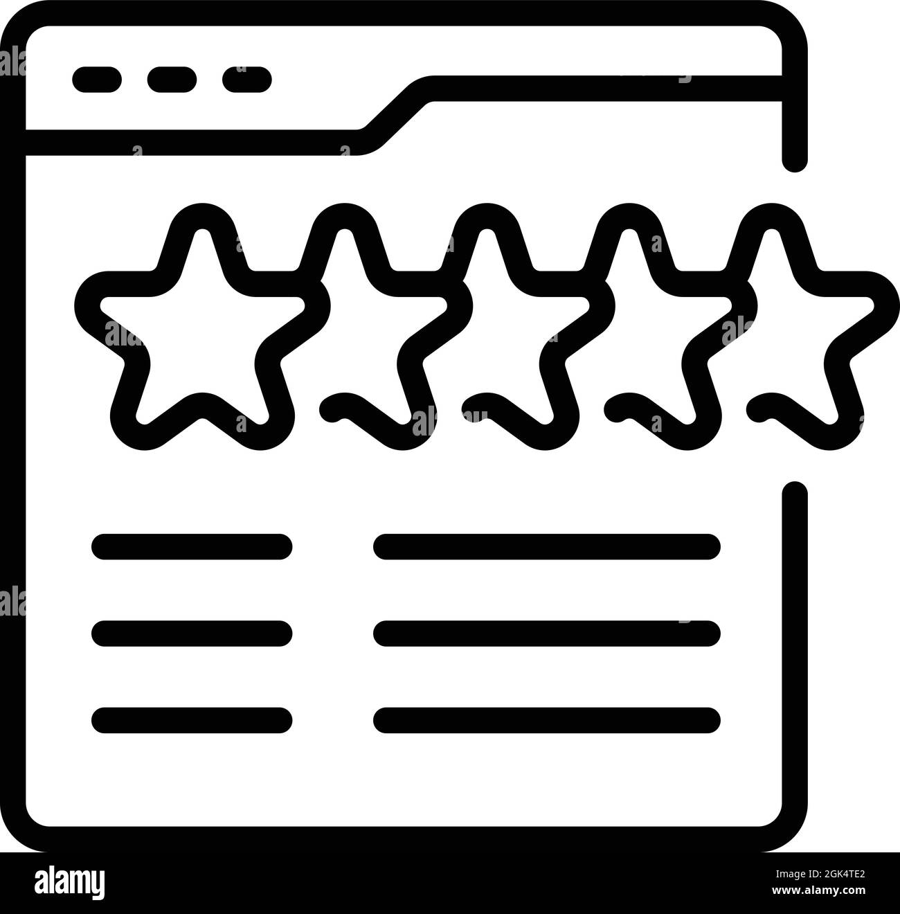 Star review icon outline vector. Customer satisfaction. Service rate ...