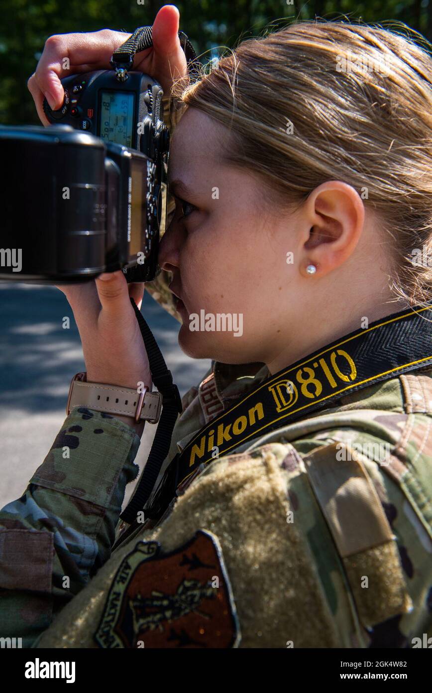 U.S. Air Force Senior Airman Katherine Jacobus, a public affairs ...