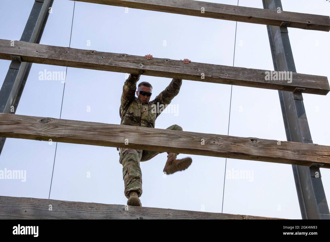 Pfc. Todd Schaffer Jr., a Soldier assigned to National Training Center ...