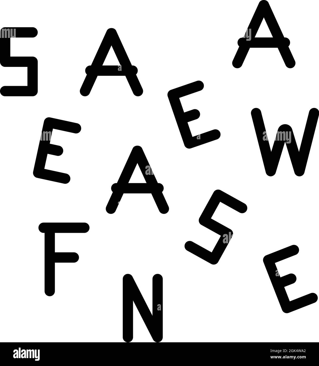 Speaking letters icon outline vector. Language conversation. Speech ...