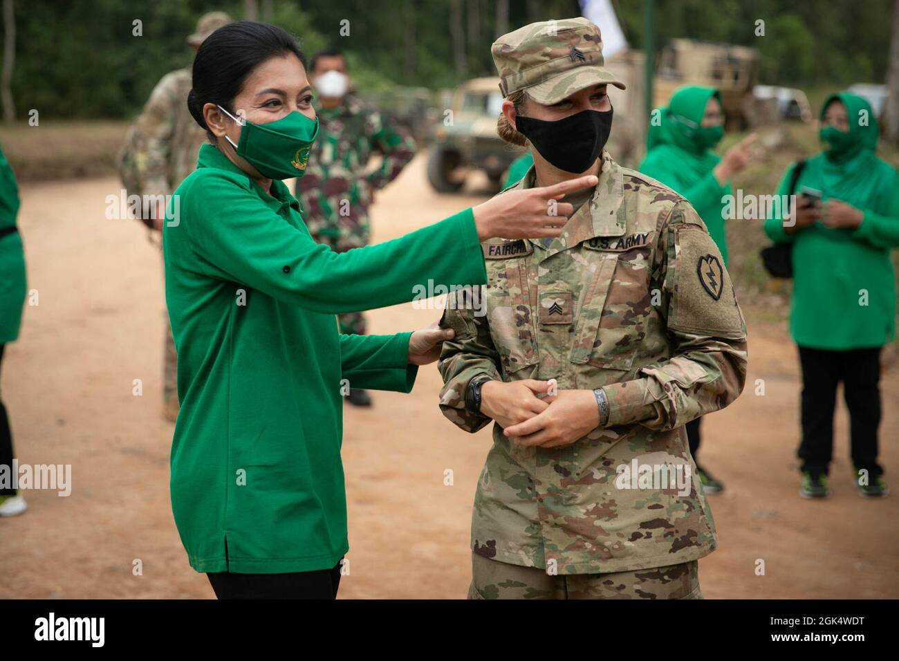 U.S. Army Sgt. Hailey Fairchild, a translator with Task Force Warrior ...