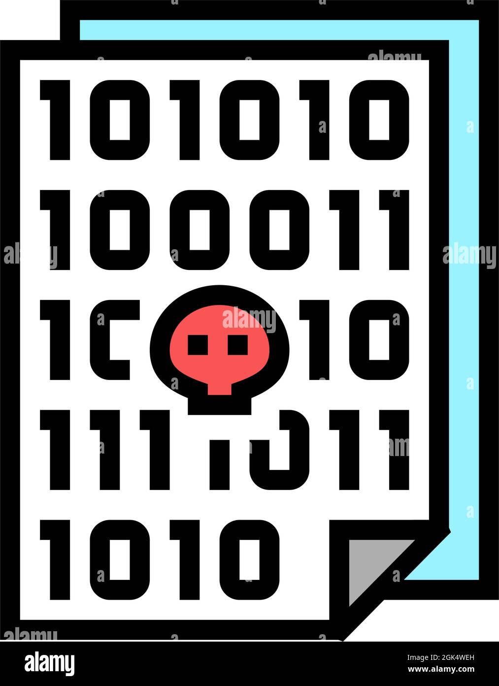 code of security software system color icon vector illustration Stock ...