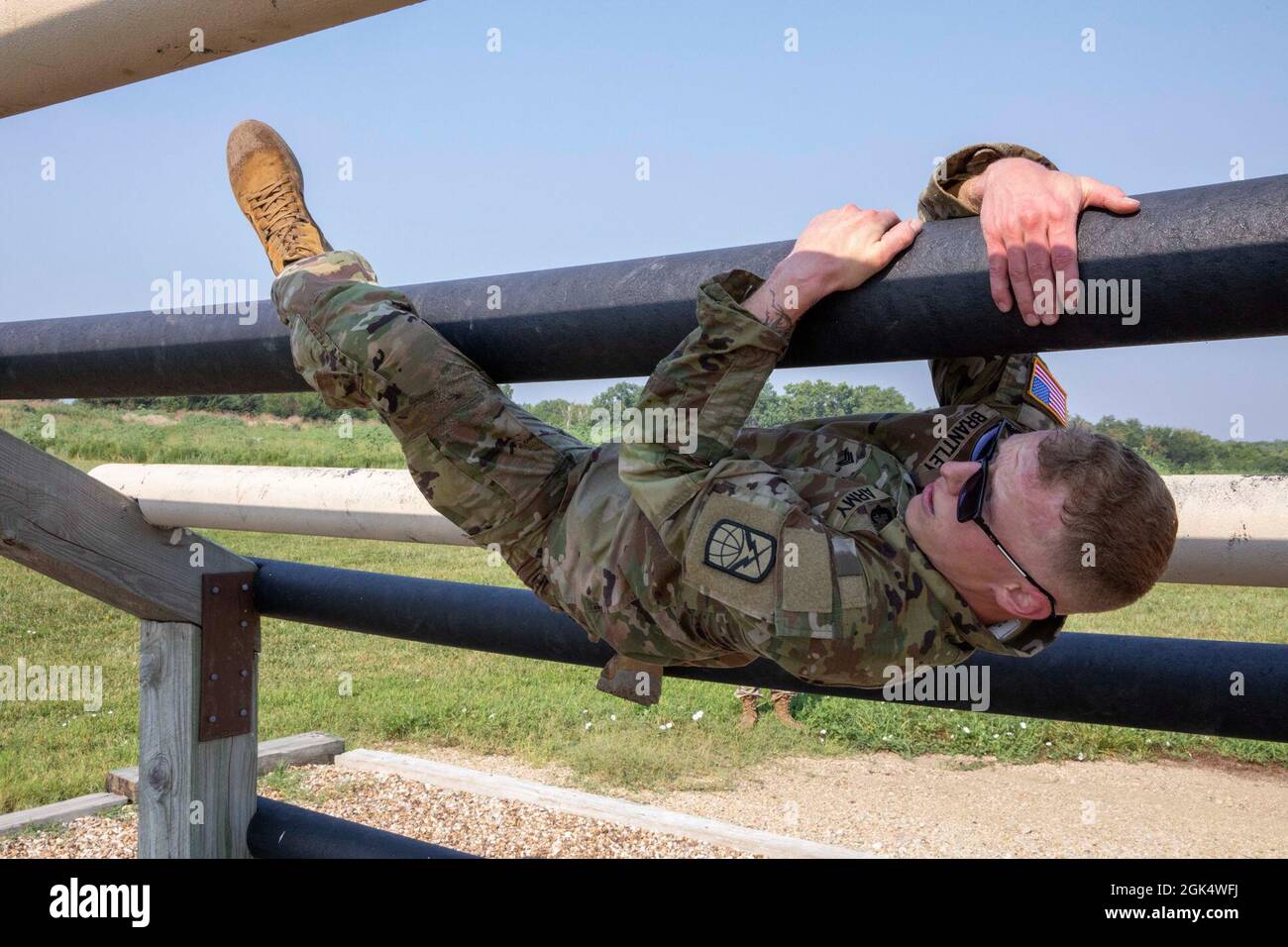 Sgt. Brandon Brantley, assigned to U.S. Army Central, tackles the ...