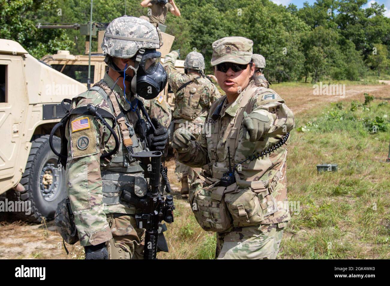 Sgt. 1st Class Rocio Lucero, an observer coach/trainer for 3rd ...