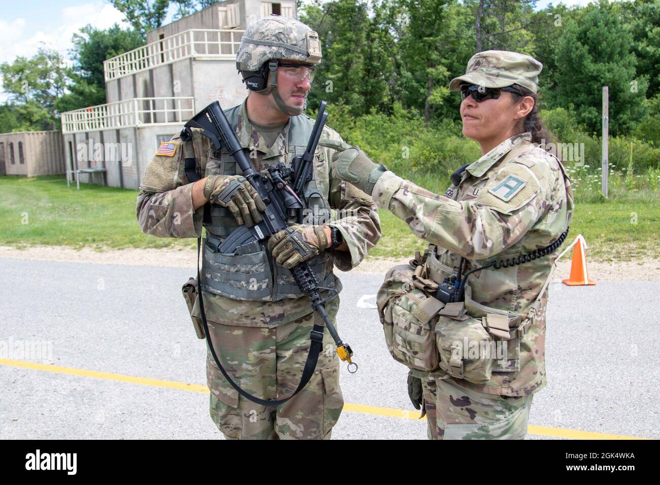 Sgt. 1st Class Rocio Lucero, an observer coach/trainer for 3rd ...