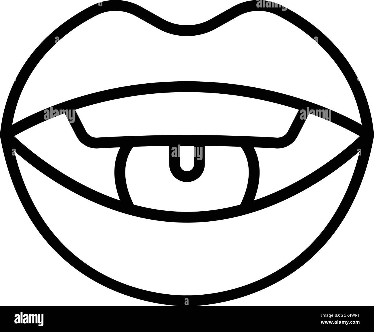 Training articulation icon outline vector. Speech therapy. Language ...