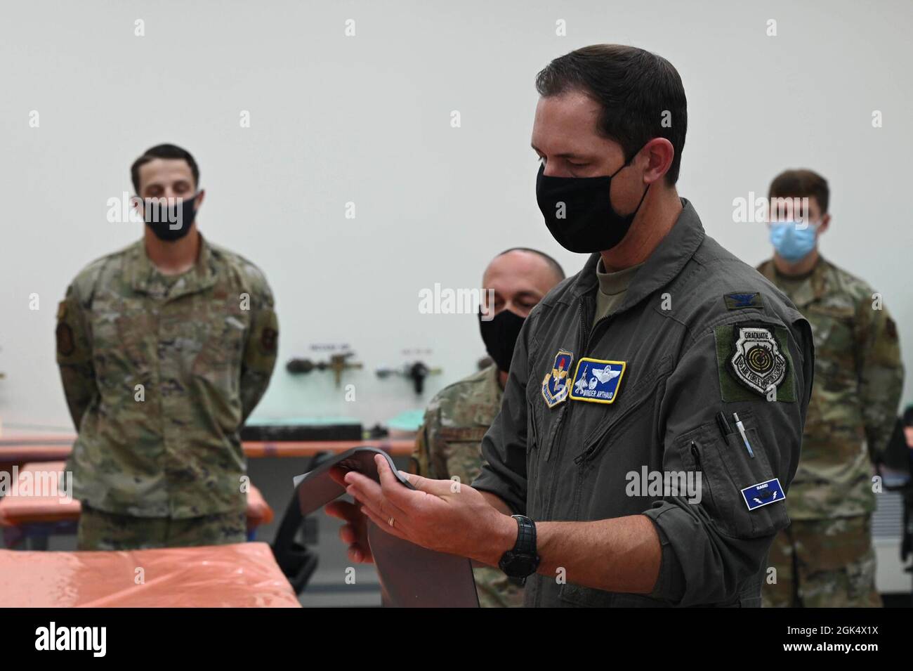 U.S. Air Force Col. Jack R. Arthaud, 33rd Fighter Wing commander, tours ...