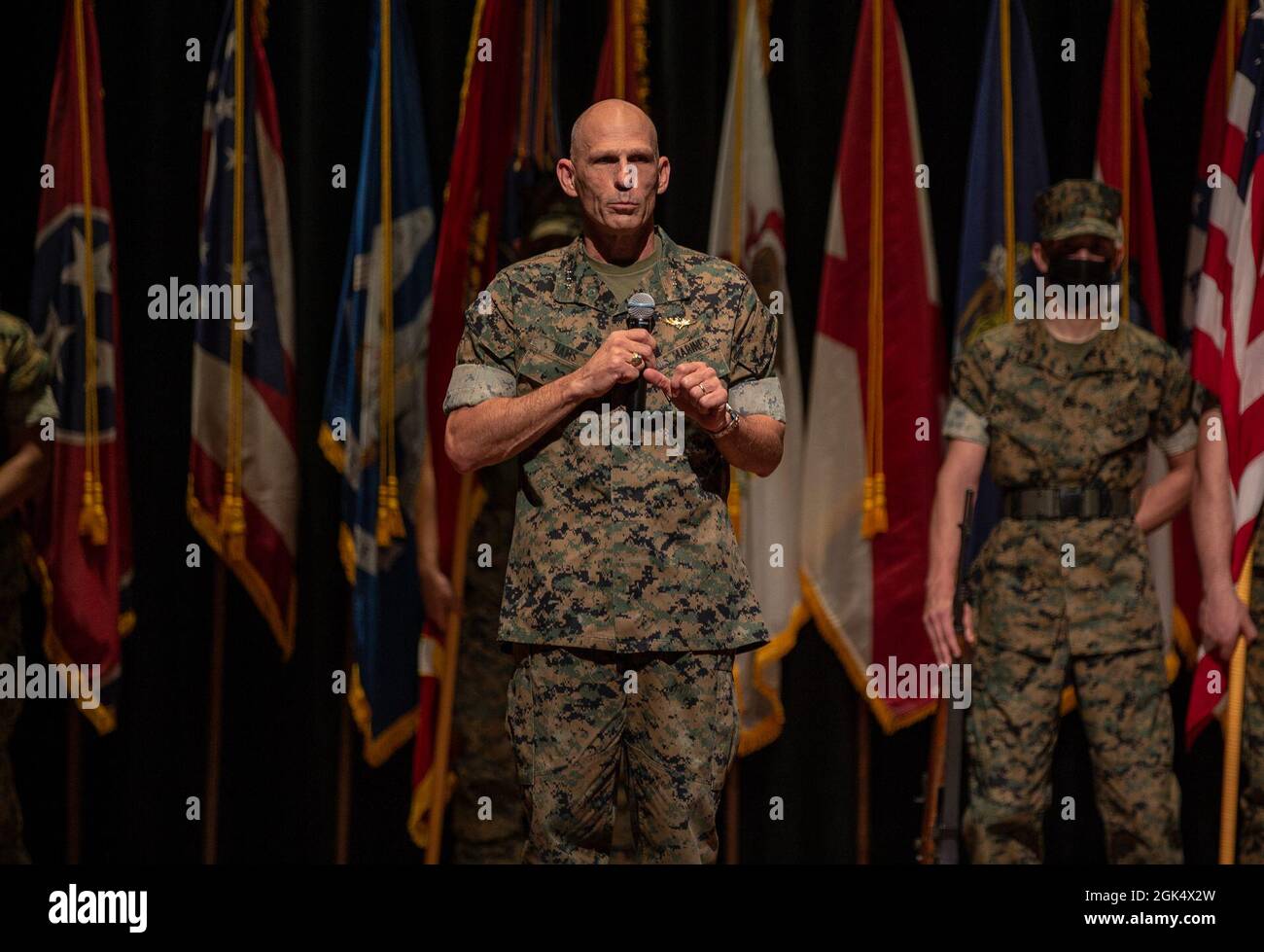 U.S. Marine Corps Lt. Gen. Kevin M. Iiams, commanding general of ...