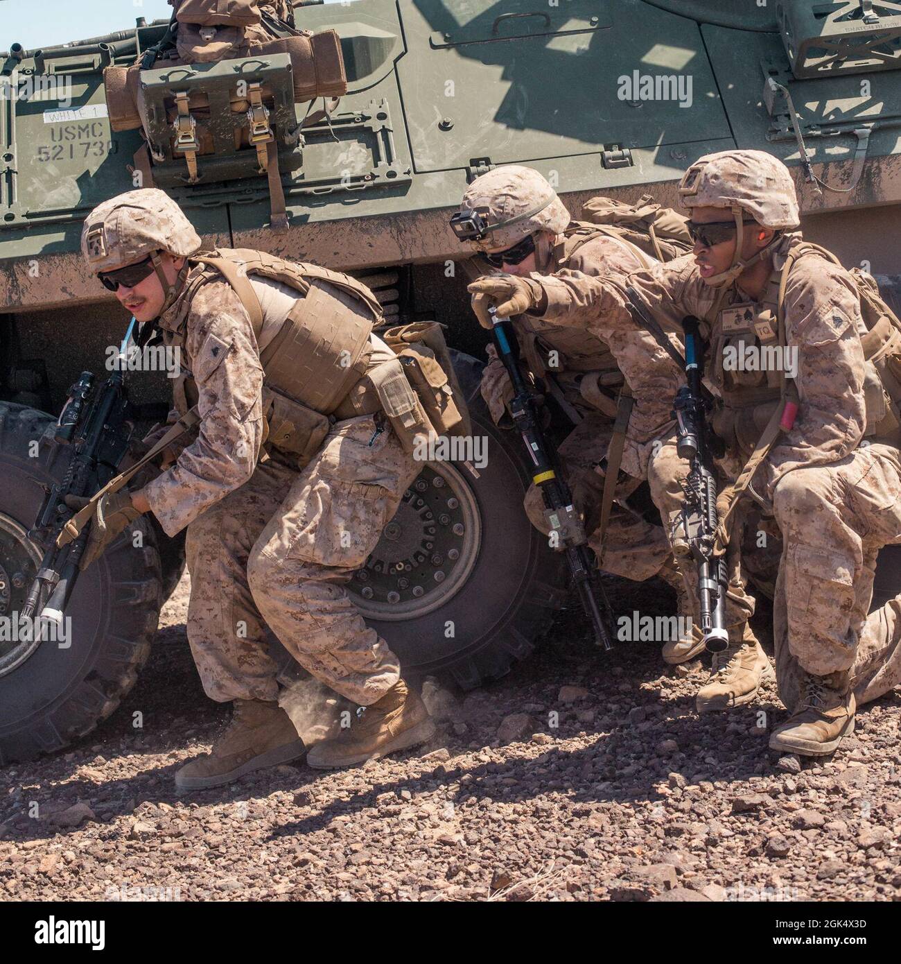 U.S. Marines with Delta Company, 4th Light Armored Reconnaissance ...