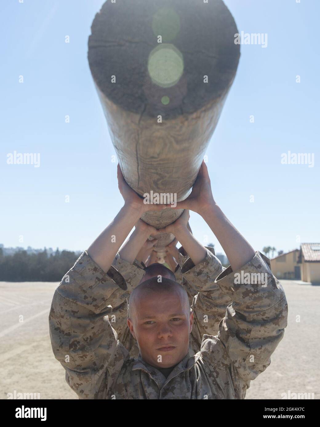 U.S. Marine Corps recruit Sheldon West, a recruit with Hotel Company ...