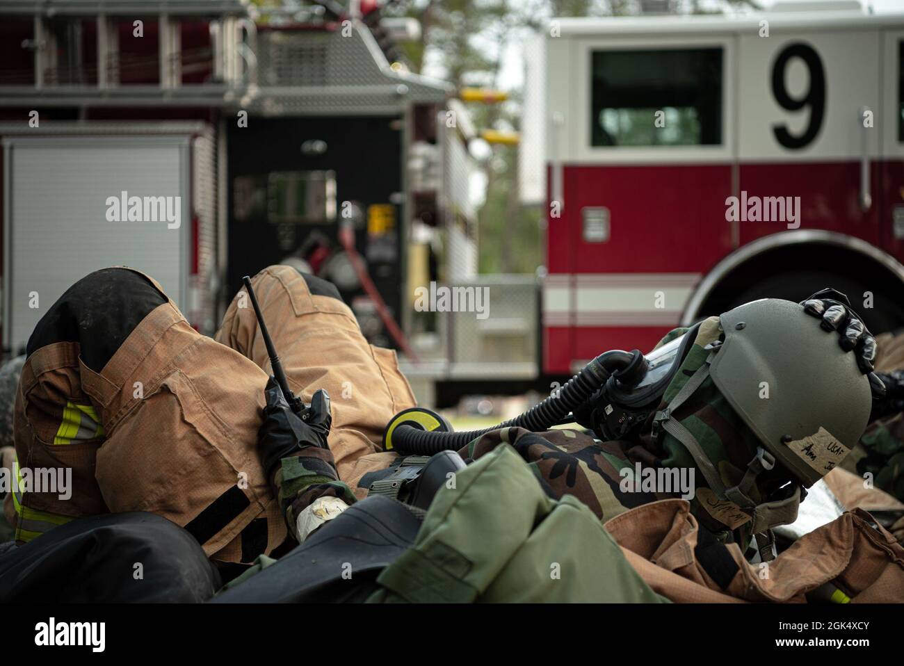 The 127th Wing firefighters from Selfridge Air National Guard Base ...