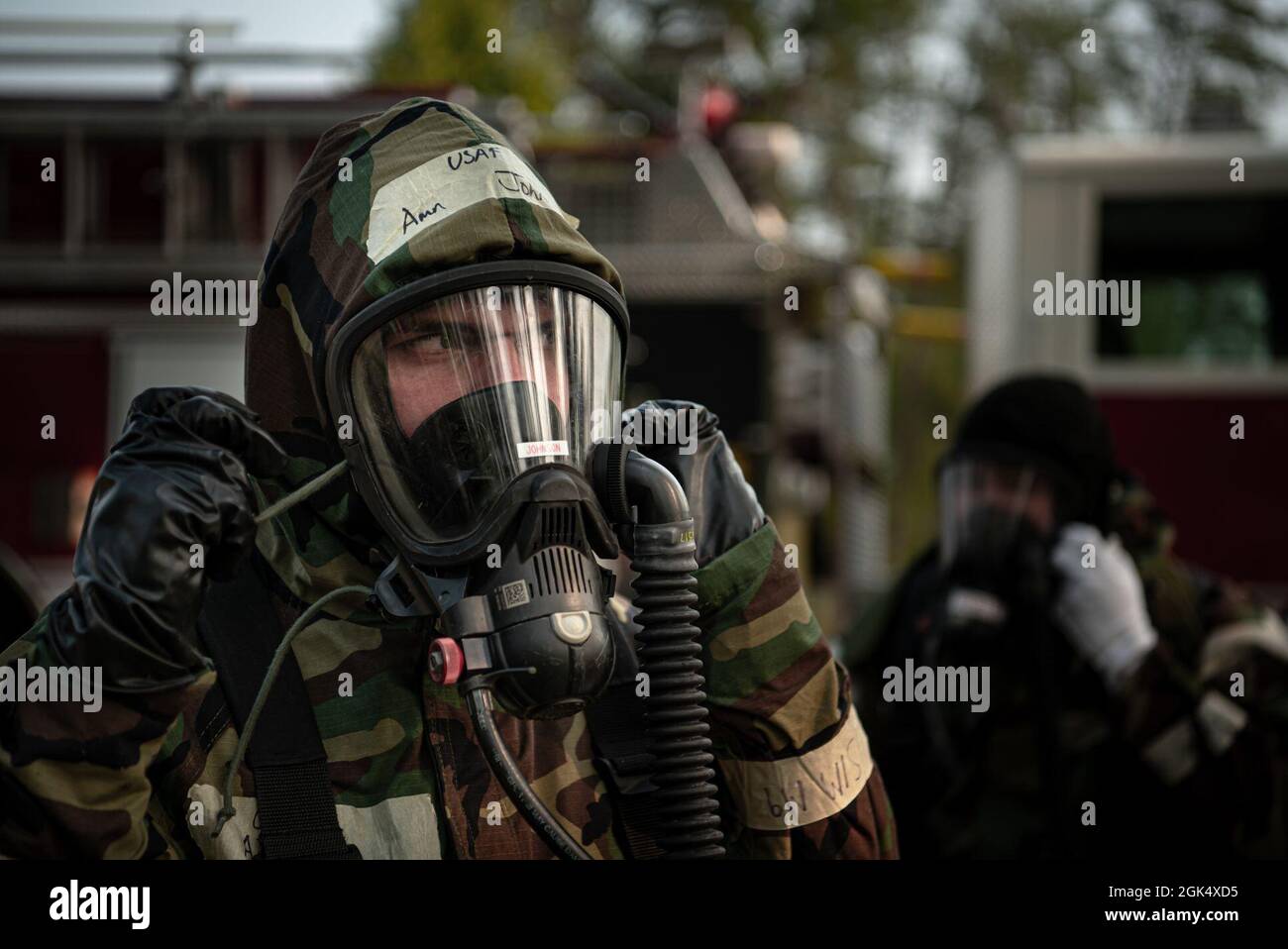 The 127th Wing firefighters from Selfridge Air National Guard Base ...